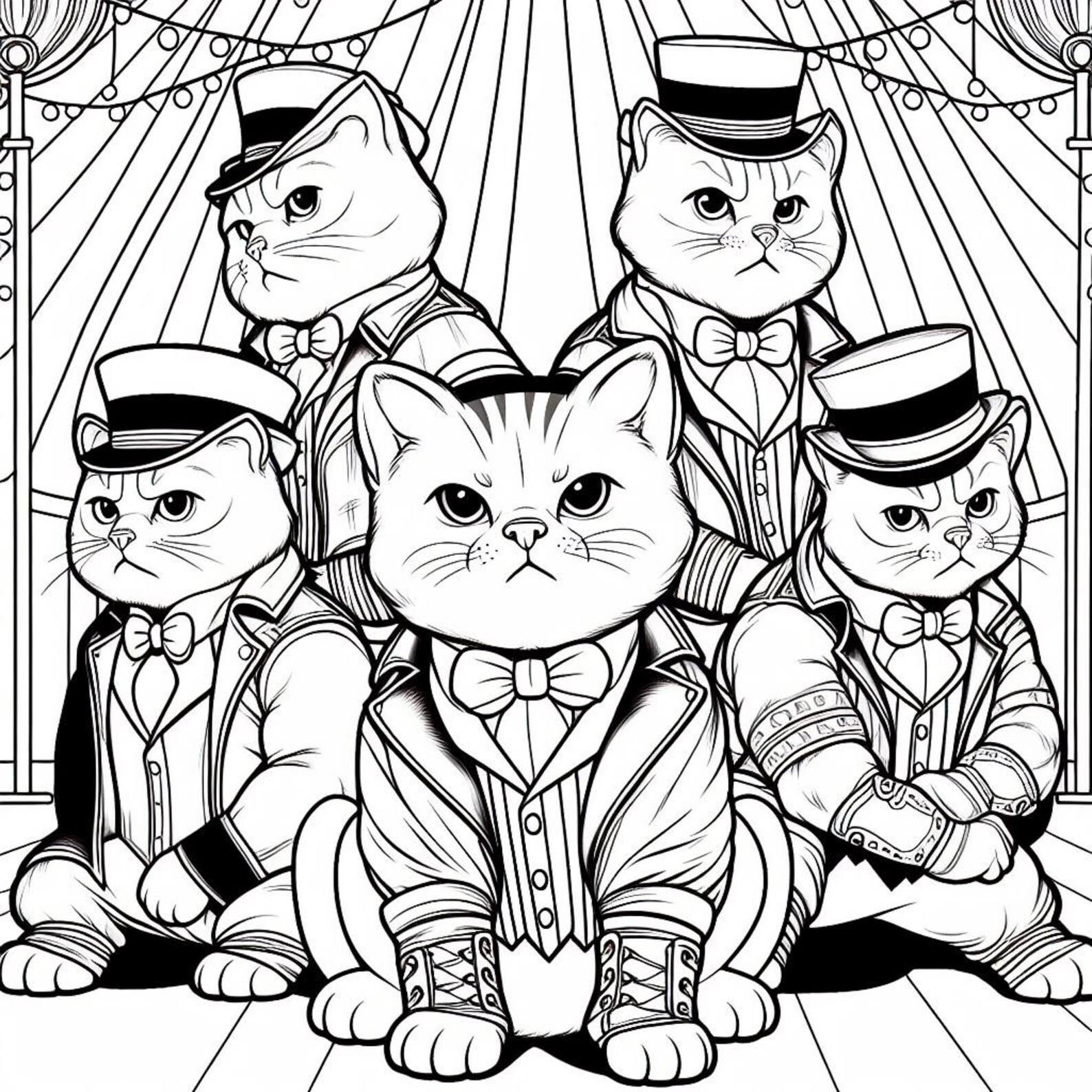 100 Page Pack Cute Silly Epic Cats Printable Coloring Book - Etsy