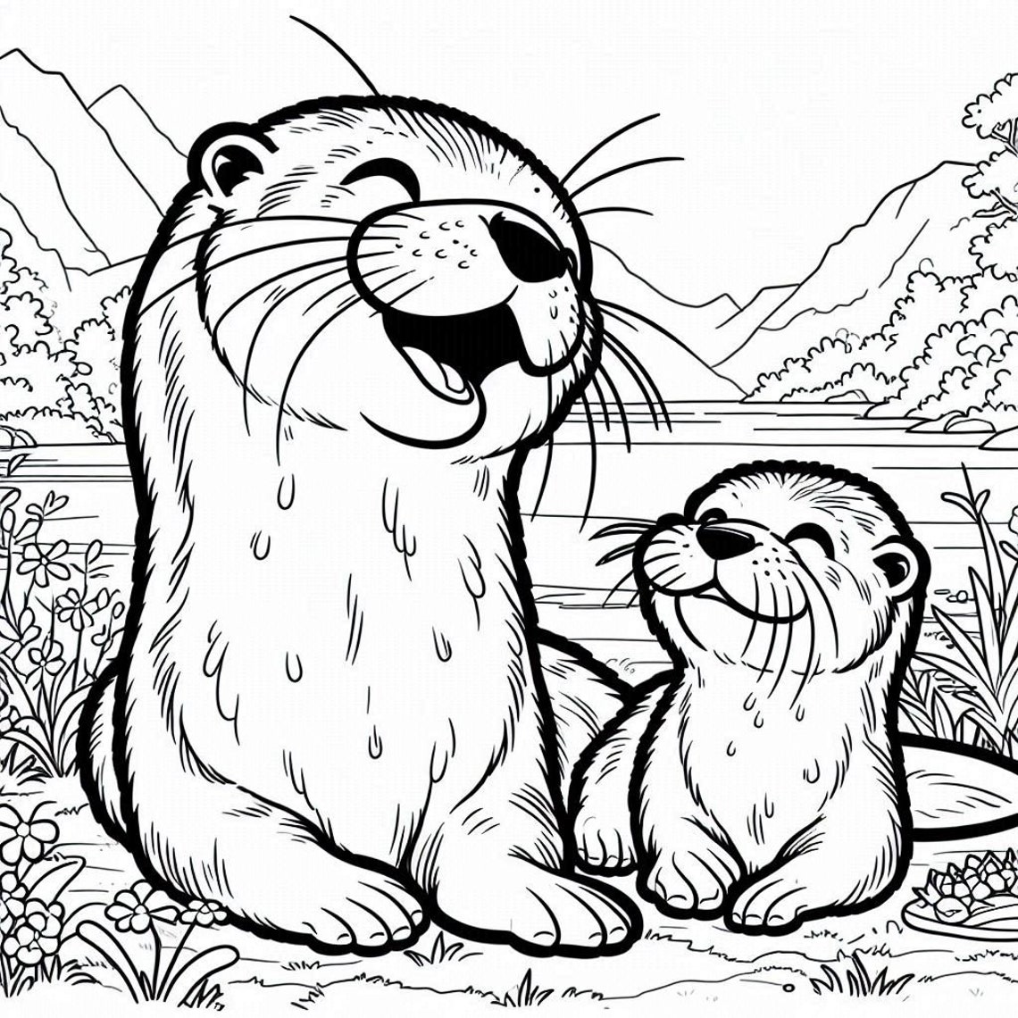 20 Page Pack Cute Mother's Day Animals Printable Coloring Book - Etsy