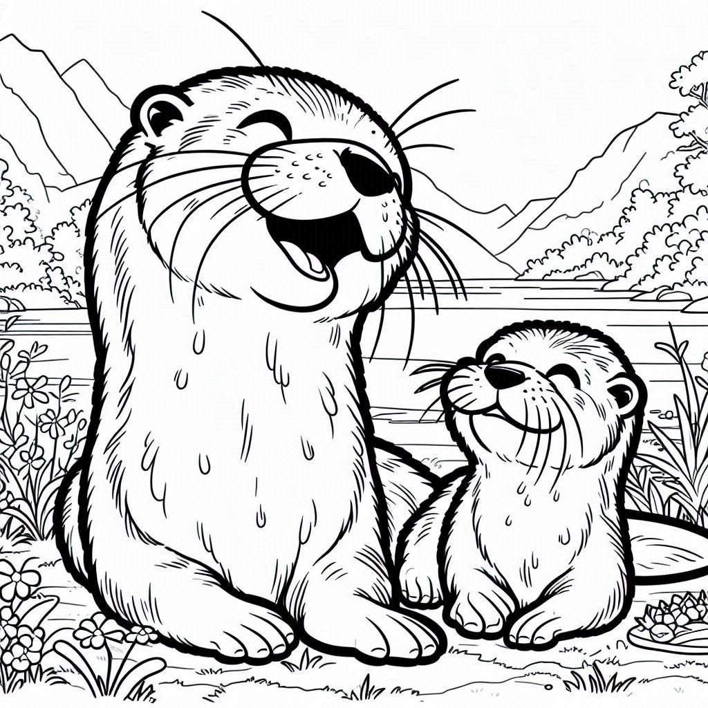 20 Page Pack Cute Mother's Day Animals Printable Coloring Book - Etsy