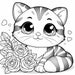 20 Page Pack Printable Cute & Epic Cats Coloring Book - Etsy