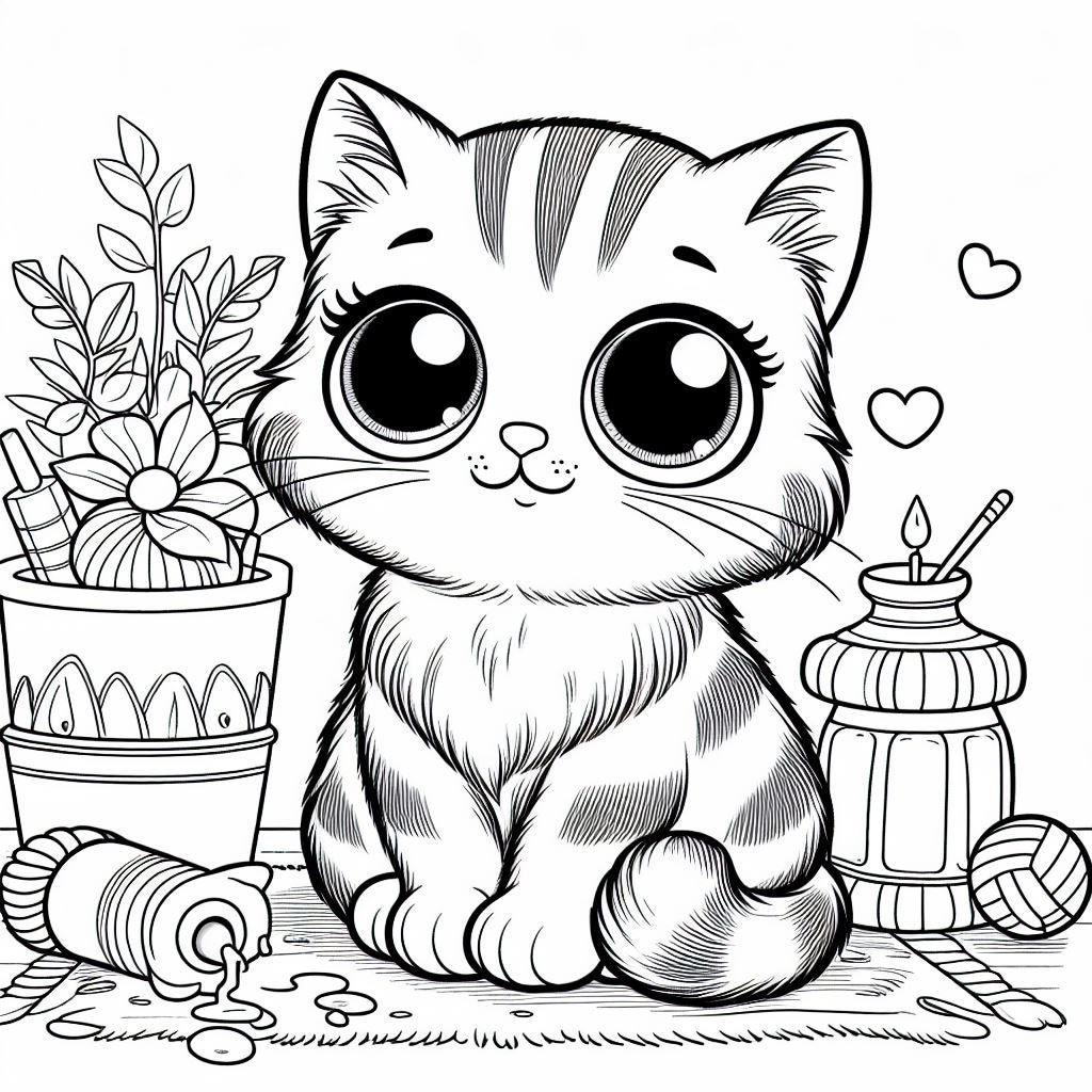 100 Page Pack Cute Silly Epic Cats Printable Coloring Book - Etsy