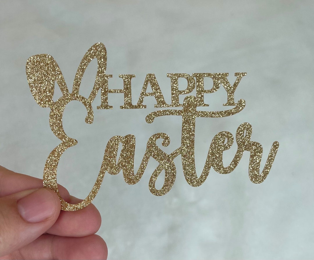 Happy Easter Topper - Etsy