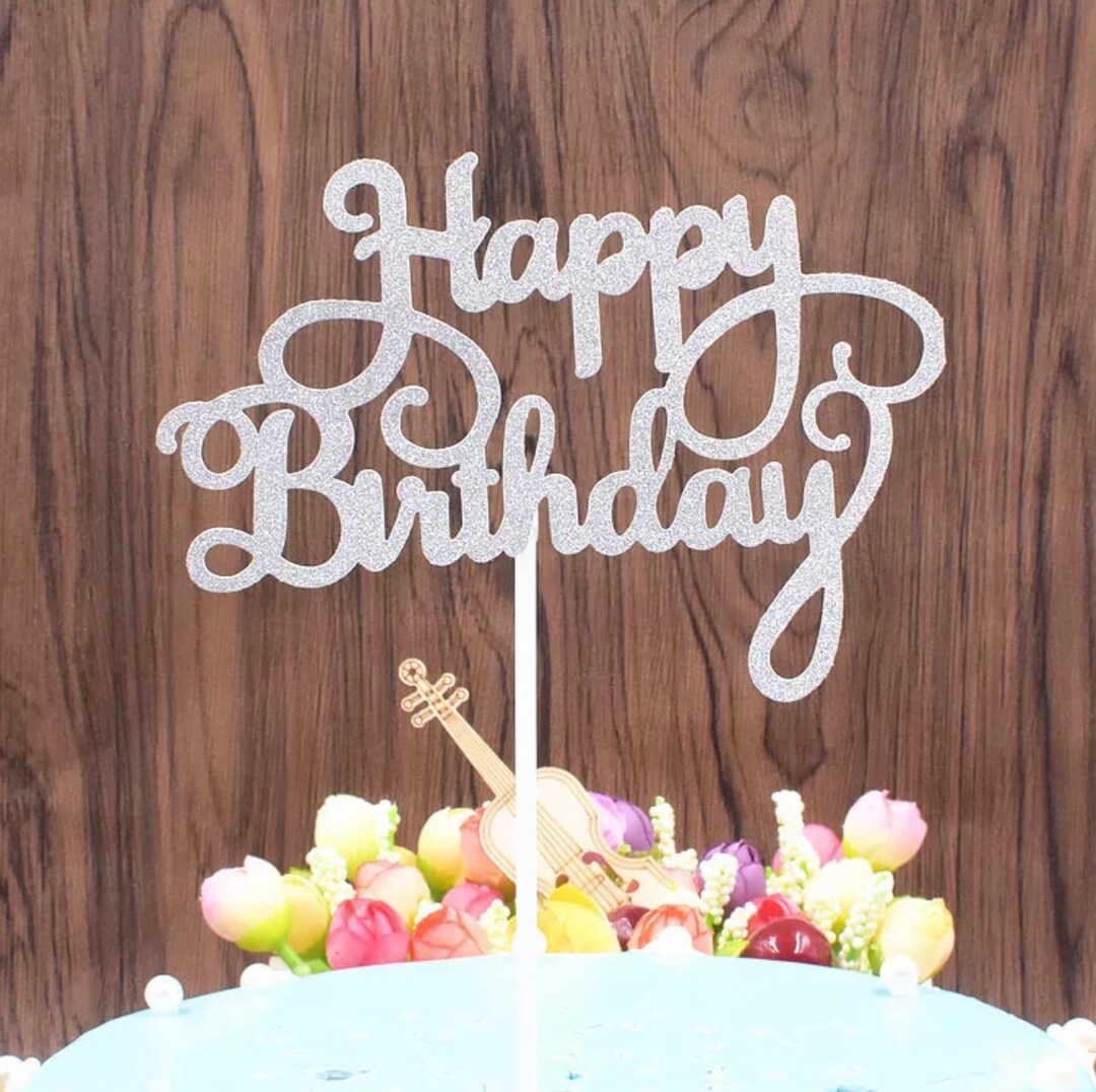 Happy Birthday Paper Topper - Etsy