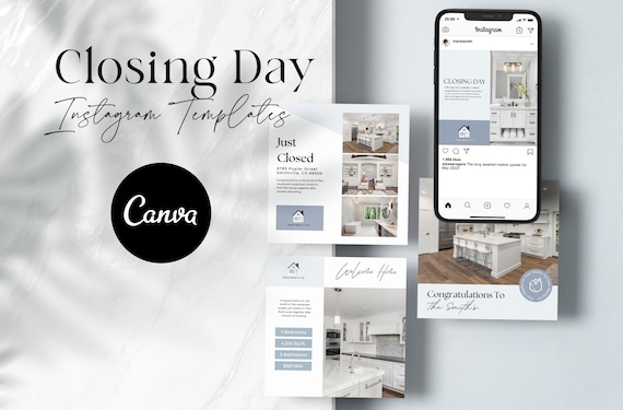 Closing Day Social Media Post Closing Day Template Real | Etsy