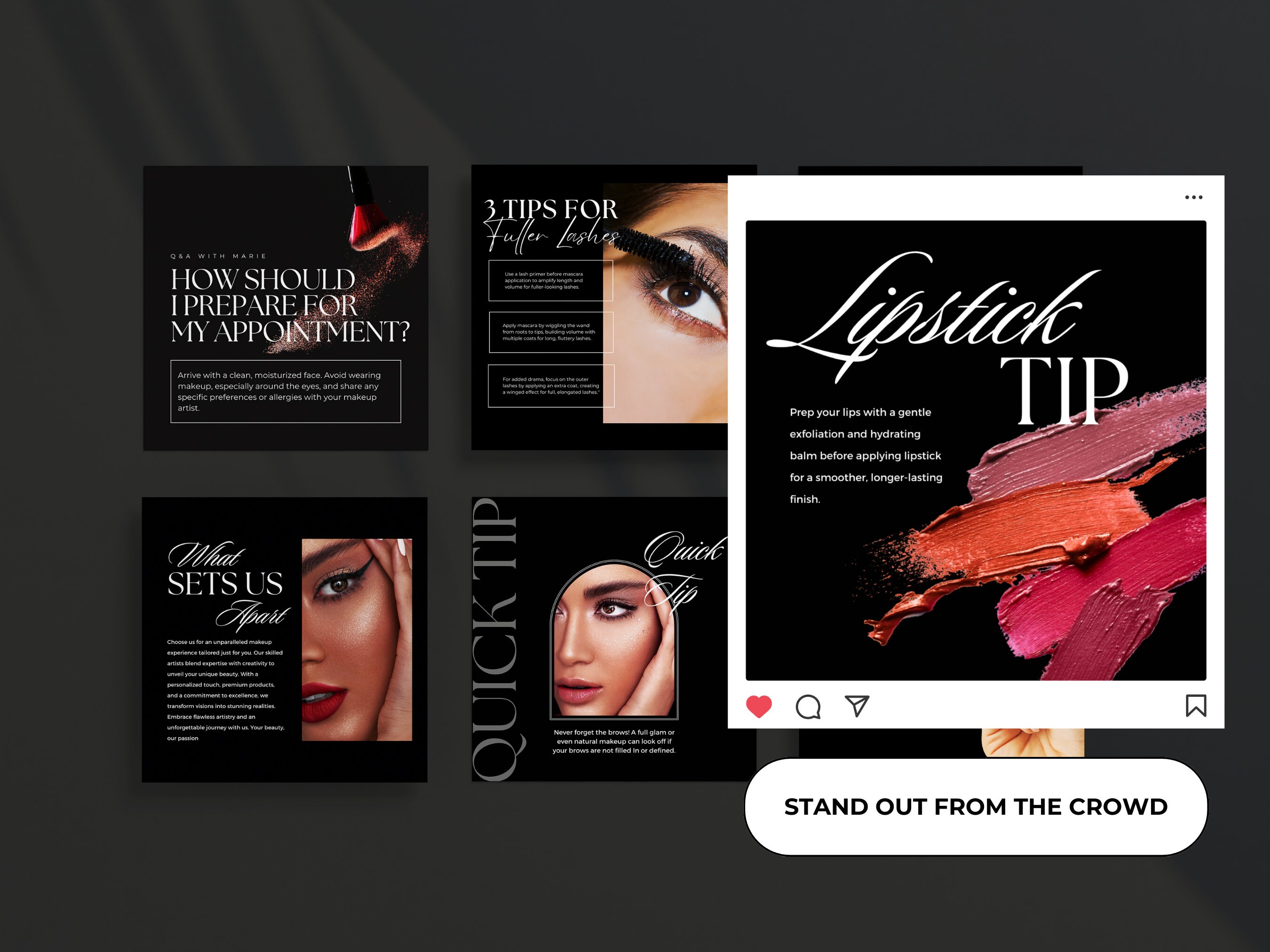100 Makeup Artist Instagram Templates, Makeup Instagram Post Templates ...