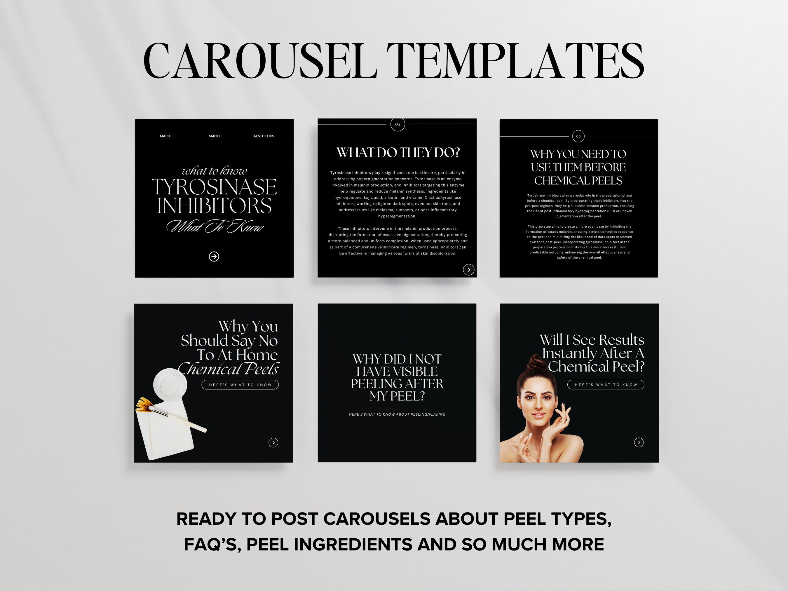 230 Chemical Peel Instagram Templates, Chemical Peel Flyer, Esthetician ...