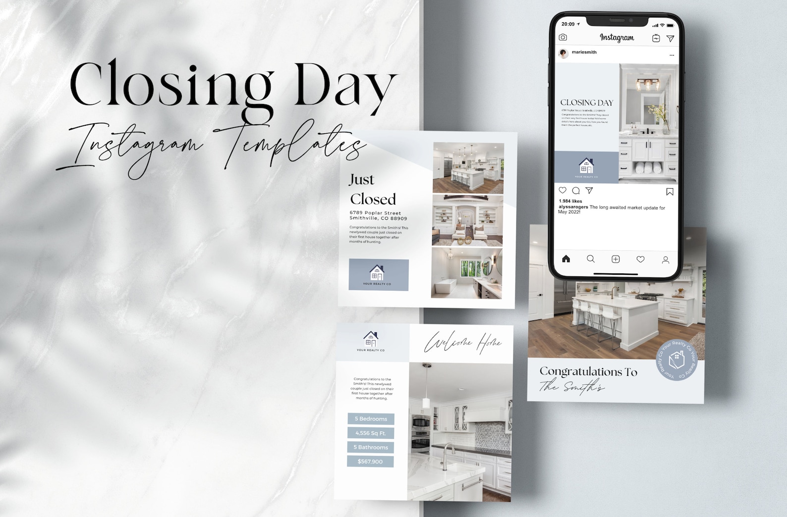 Closing Day Social Media Post, Closing Day Template, Real Estate ...