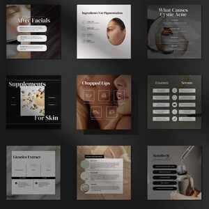300 Skincare Instagram Templates, Esthetician Instagram Templates ...