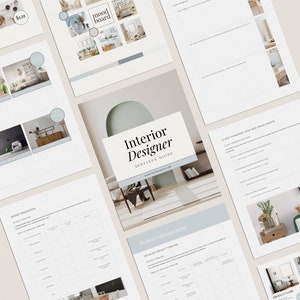 Interior Design Service Guide, Interior Design Welcome Packet, Interior ...
