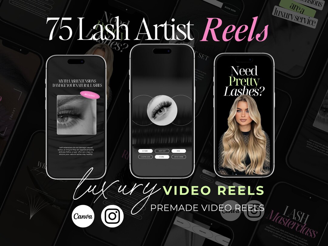 Luxury Lash Reels, Luxury Lash Tech Post, Lash Artist Instagram Video ...