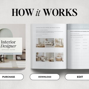 Interior Design Service Guide, Interior Design Welcome Packet, Interior ...
