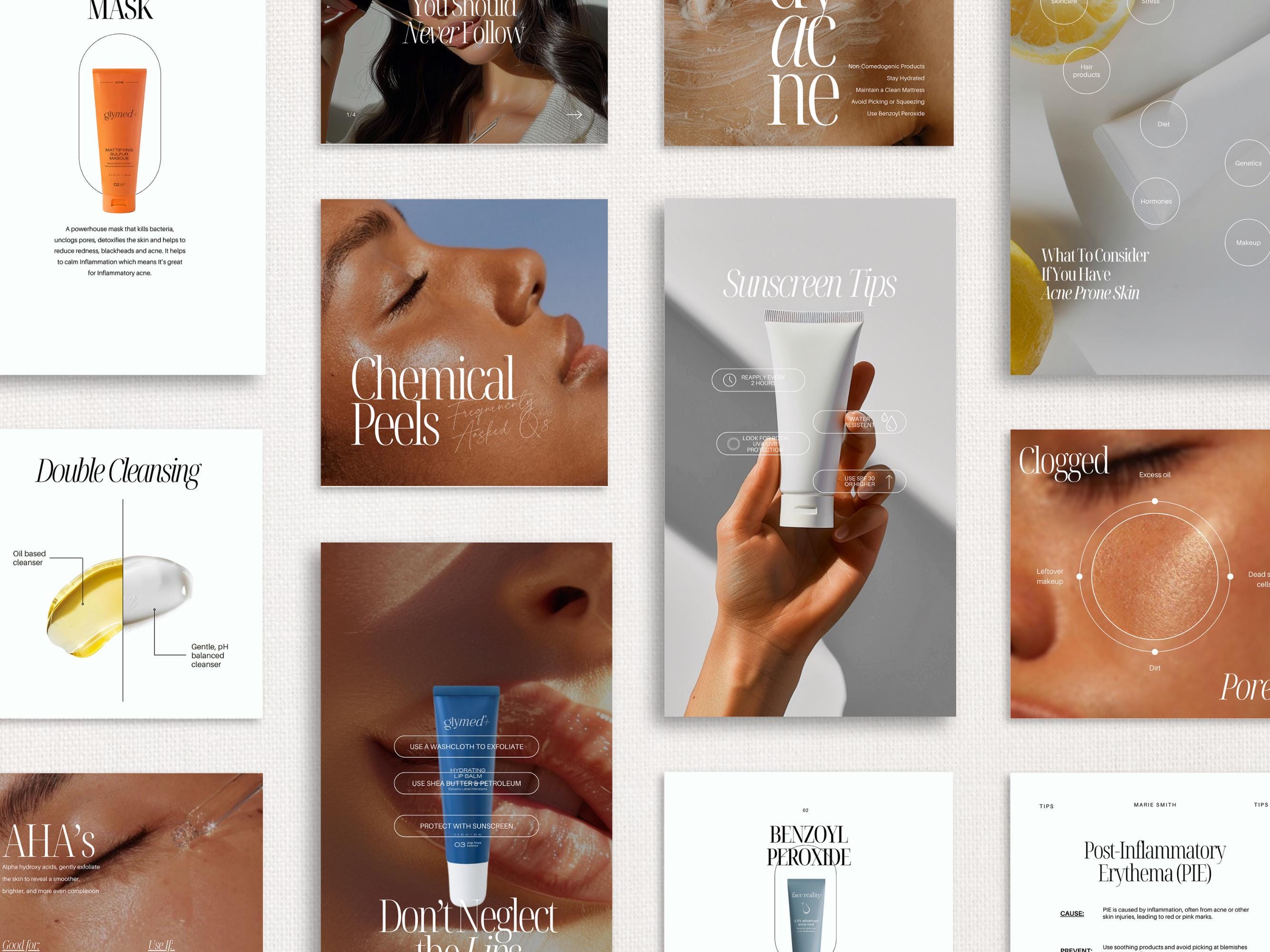 Esthetician Instagram Template, Skincare Instagram Template Dermatology ...