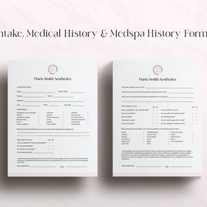 Microneedling Consent Forms, Medspa Form, Microneedling Form, Micro ...