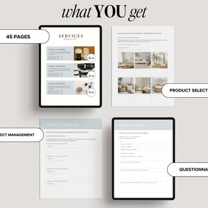 Interior Design Service Guide, Interior Design Welcome Packet, Interior ...