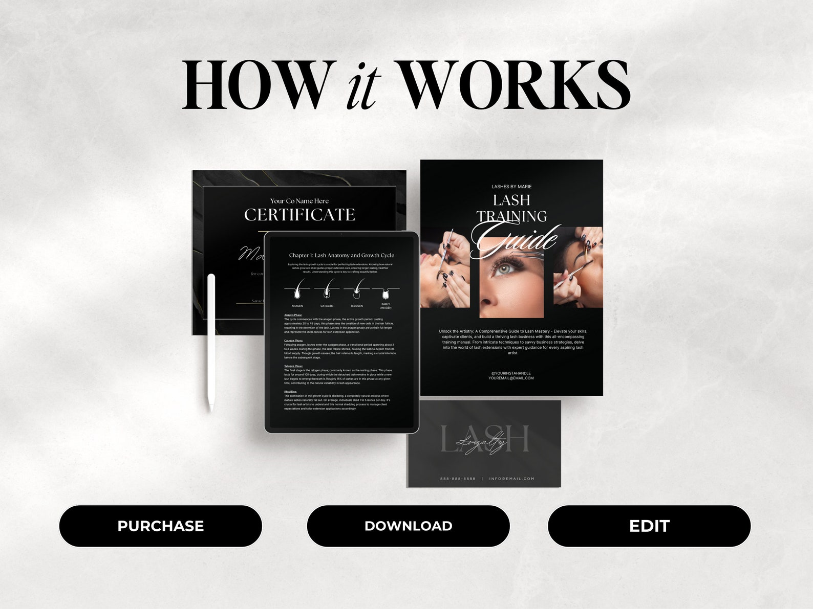 Lash Extension Training Manual: 90-page Lash Course Ebook (canva) - Etsy