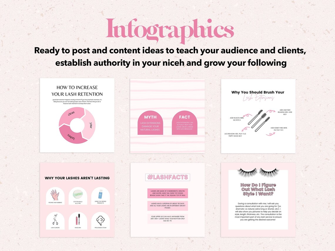 Lash Tech Instagram Post Lash Artist Instagram Templates - Etsy