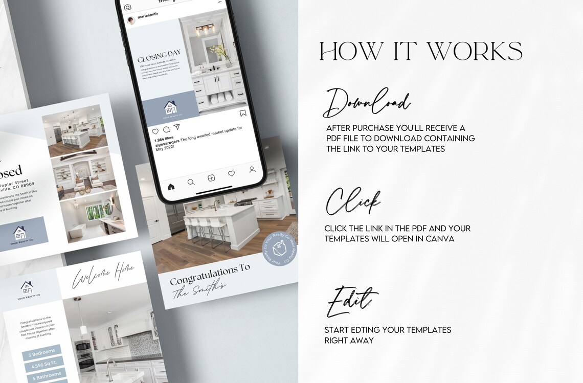Closing Day Social Media Post Closing Day Template Real | Etsy