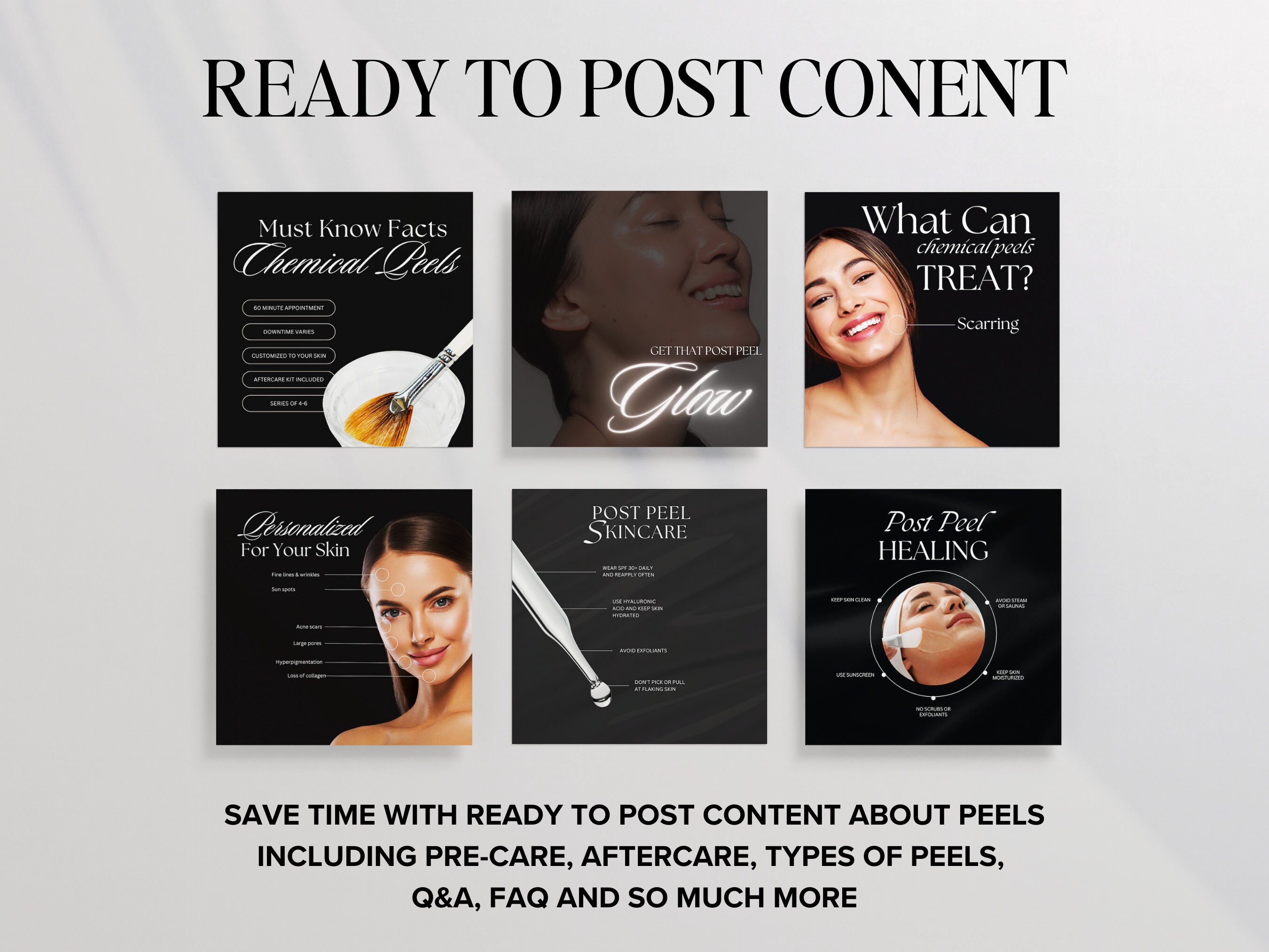 230 Chemical Peel Instagram Templates, Chemical Peel Flyer, Esthetician ...