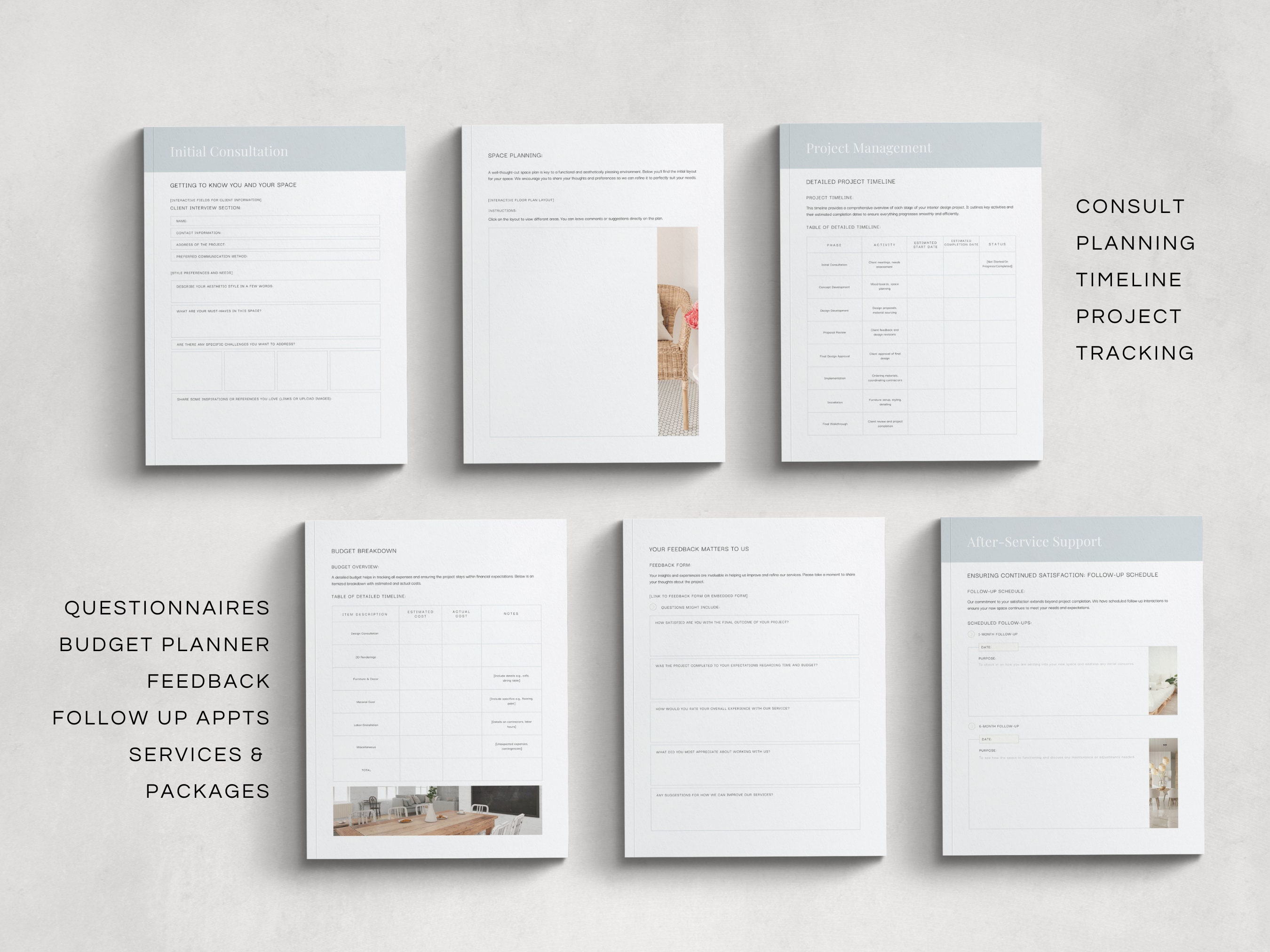 Interior Design Service Guide, Interior Design Welcome Packet, Interior ...