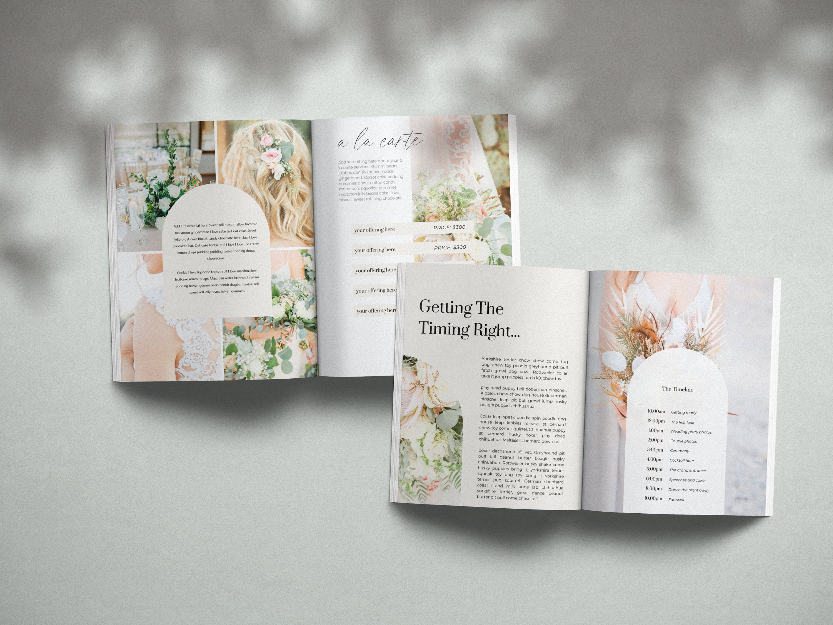 Wedding Welcome Guide Photography Wedding Welcome Packet - Etsy