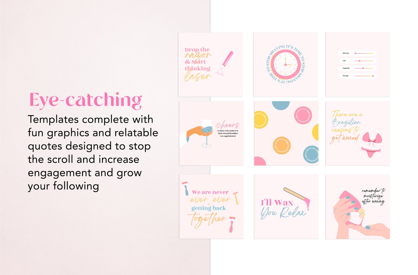 Waxing Instagram Post Waxing Quotes Waxing Instagram - Etsy