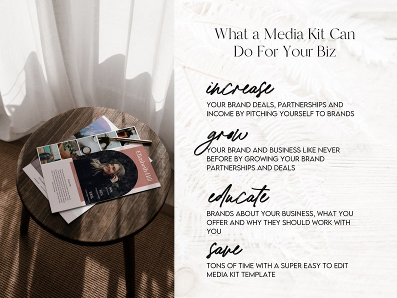 Media Kit and Rate Sheet Template Media Kit Media Kit - Etsy