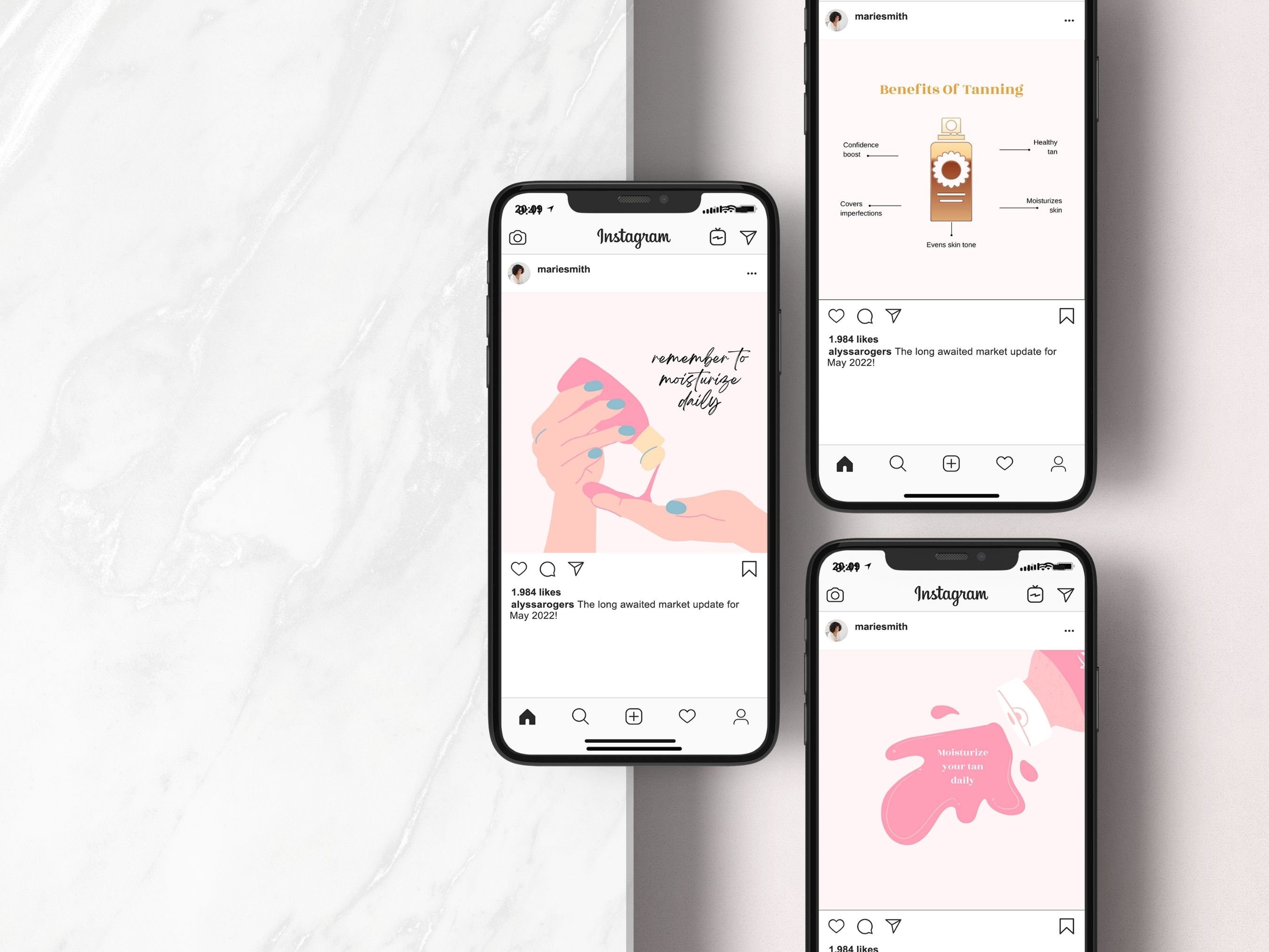 Spray Tan Instagram Post, Tanning Instagram Template, Tanning Business ...