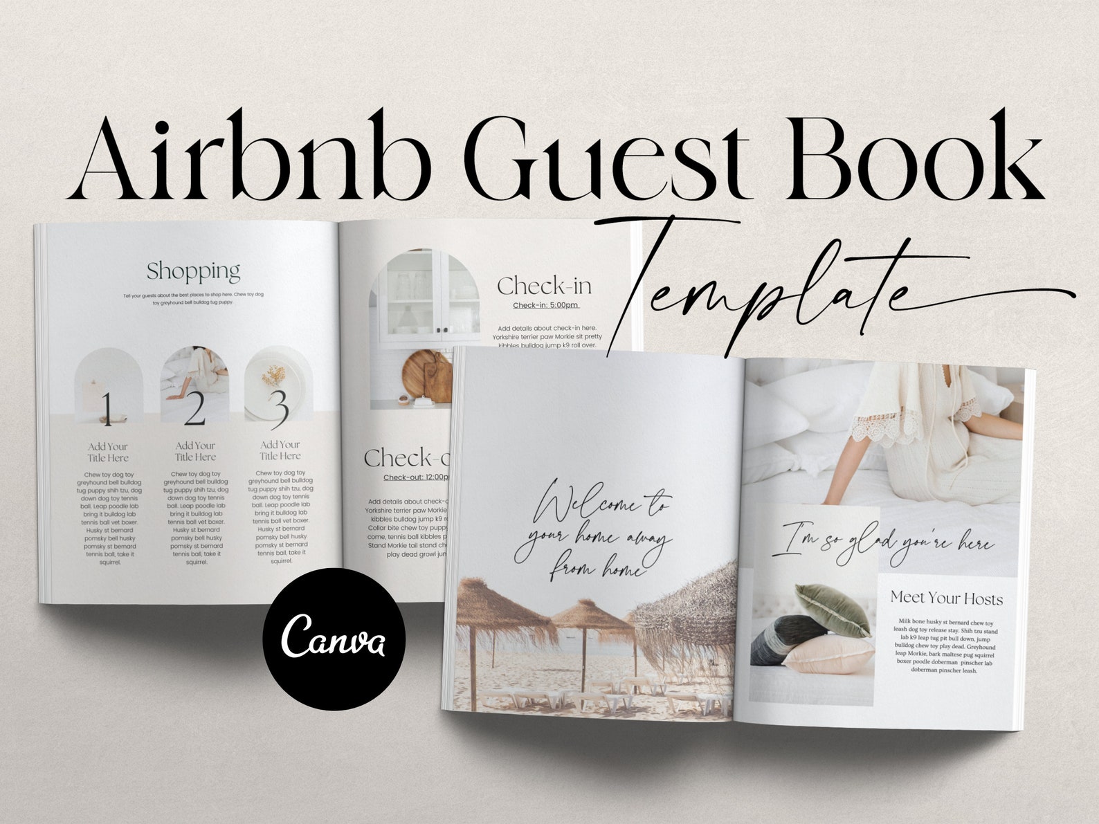 Airbnb Welcome Book Template, VRBO Welcome Book Template, Vacation ...