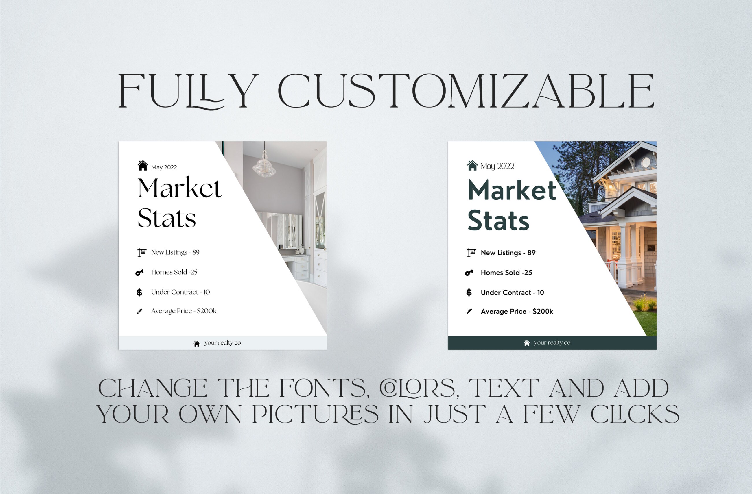 Market Update Instagram Template Market Update Realtor | Etsy