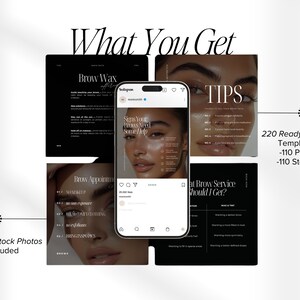 Brow Tech Instagram Templates: Brow Lamination & Tint (canva) - Etsy