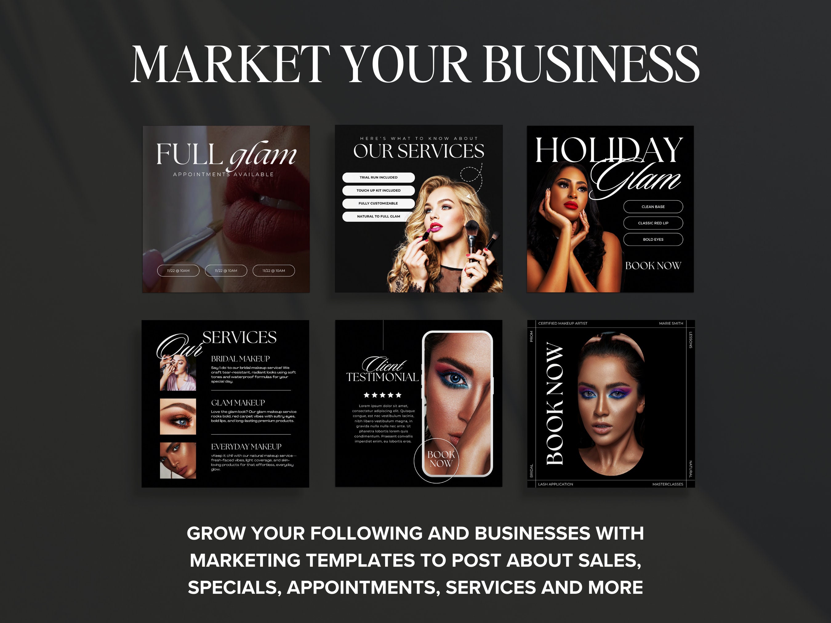 100 Makeup Artist Instagram Templates, Makeup Instagram Post Templates ...