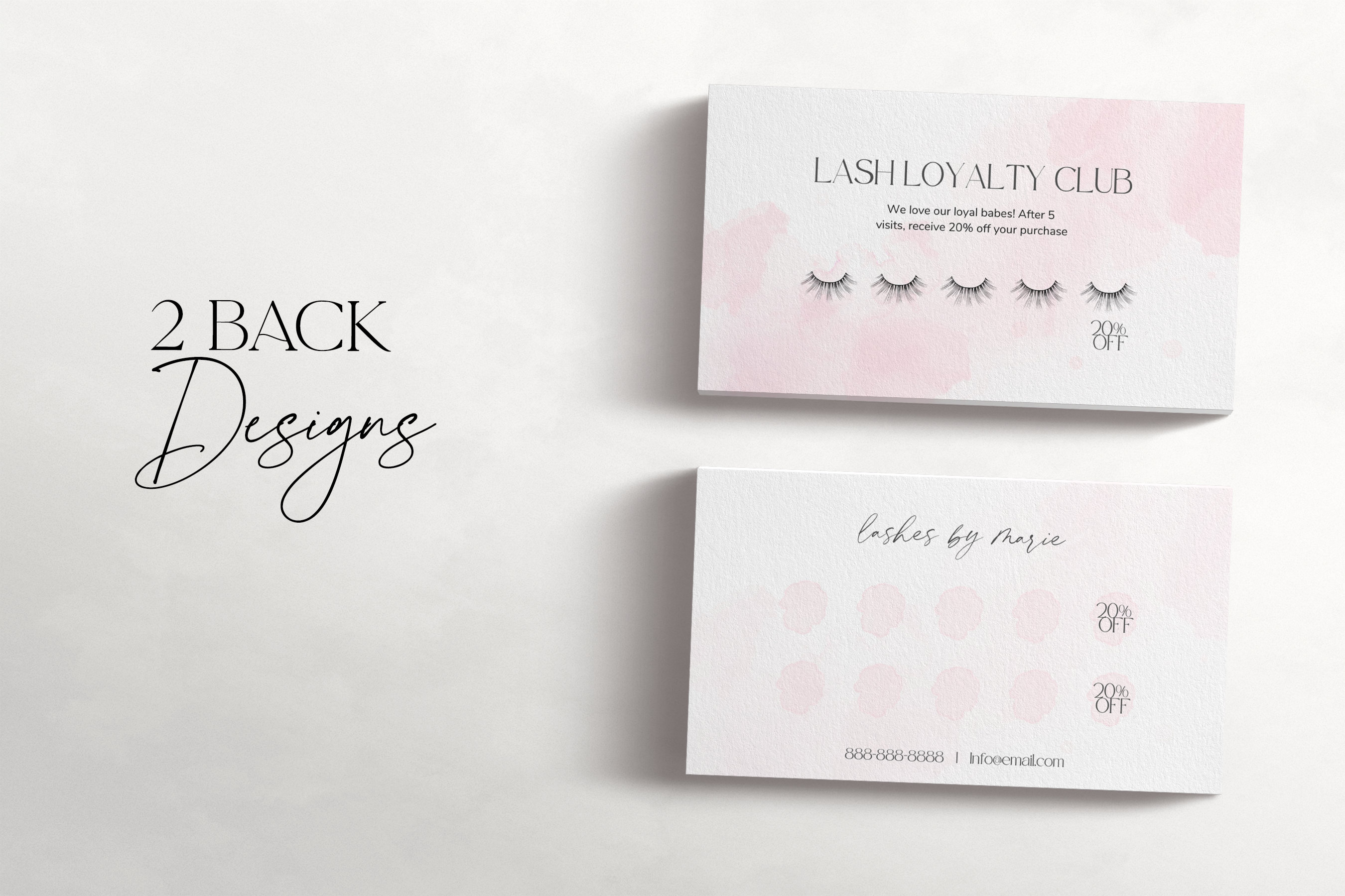 Lash Loyalty Card, Lash Loyalty Card Template, Lash Loyalty Cards ...