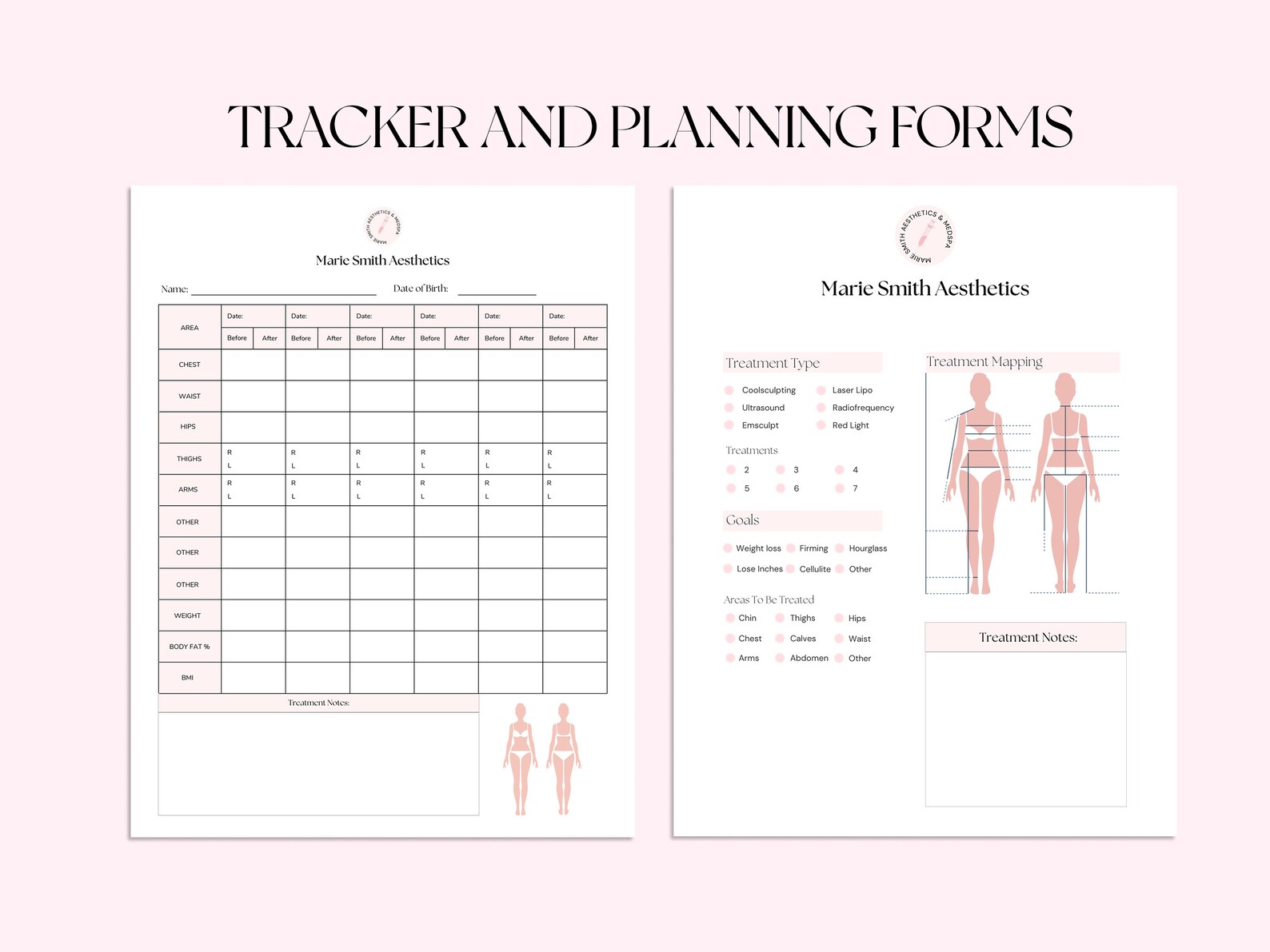 Editable Body Contouring Forms Body Sculpting Consent Forms - Etsy