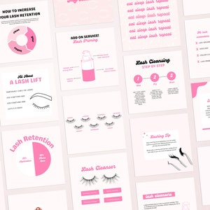 Lash Tech Instagram Post Template, Lash Artist Instagram Posts, Lash ...