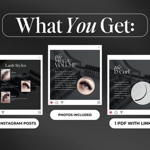 Lash Tech Artist Instagram Template Lash Extension Instagram Post Lash ...