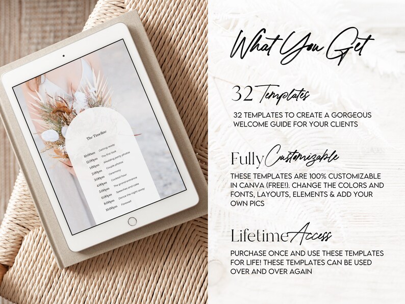 Wedding Welcome Guide Photography Wedding Welcome Packet | Etsy