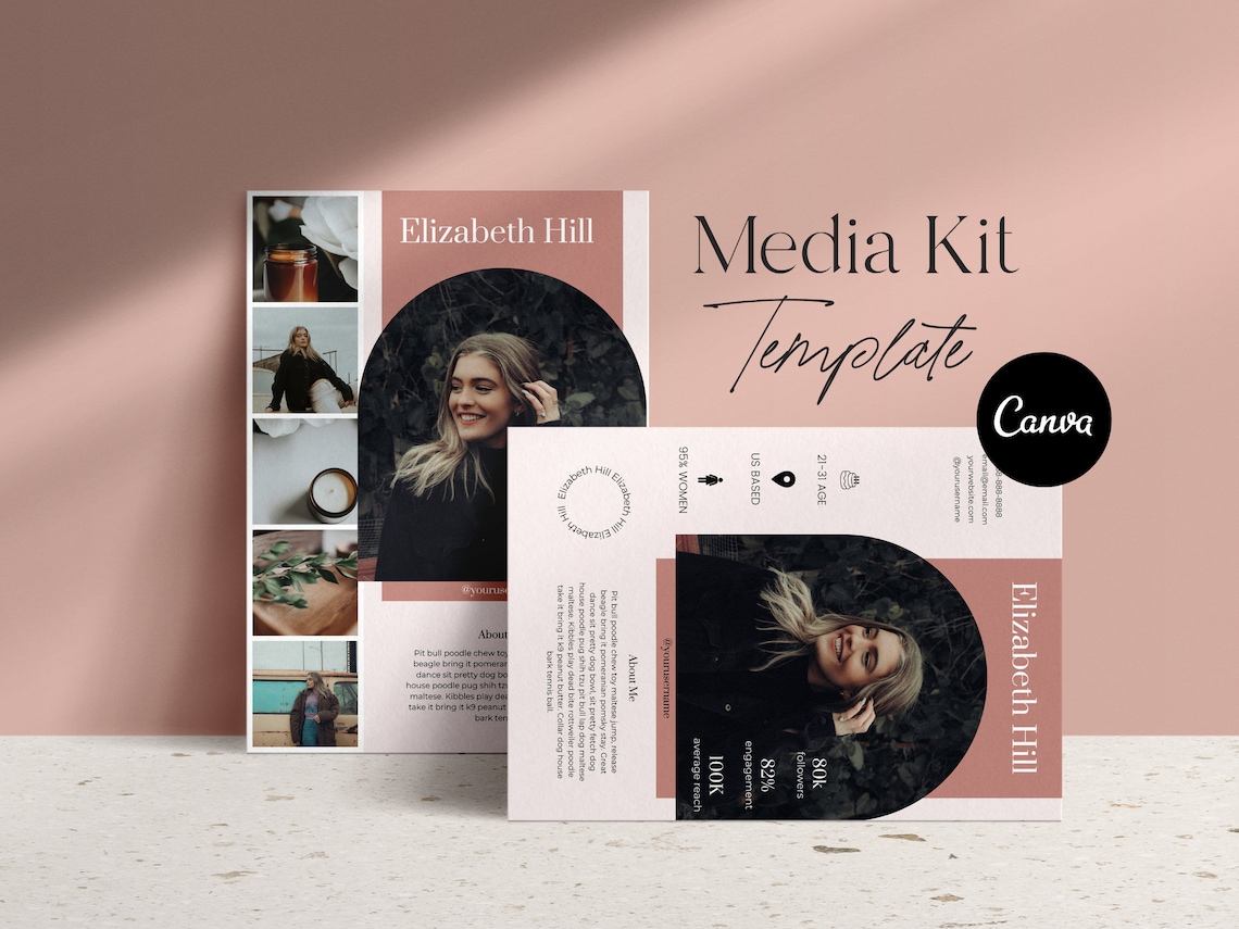 Media Kit and Rate Sheet Template Media Kit Media Kit | Etsy