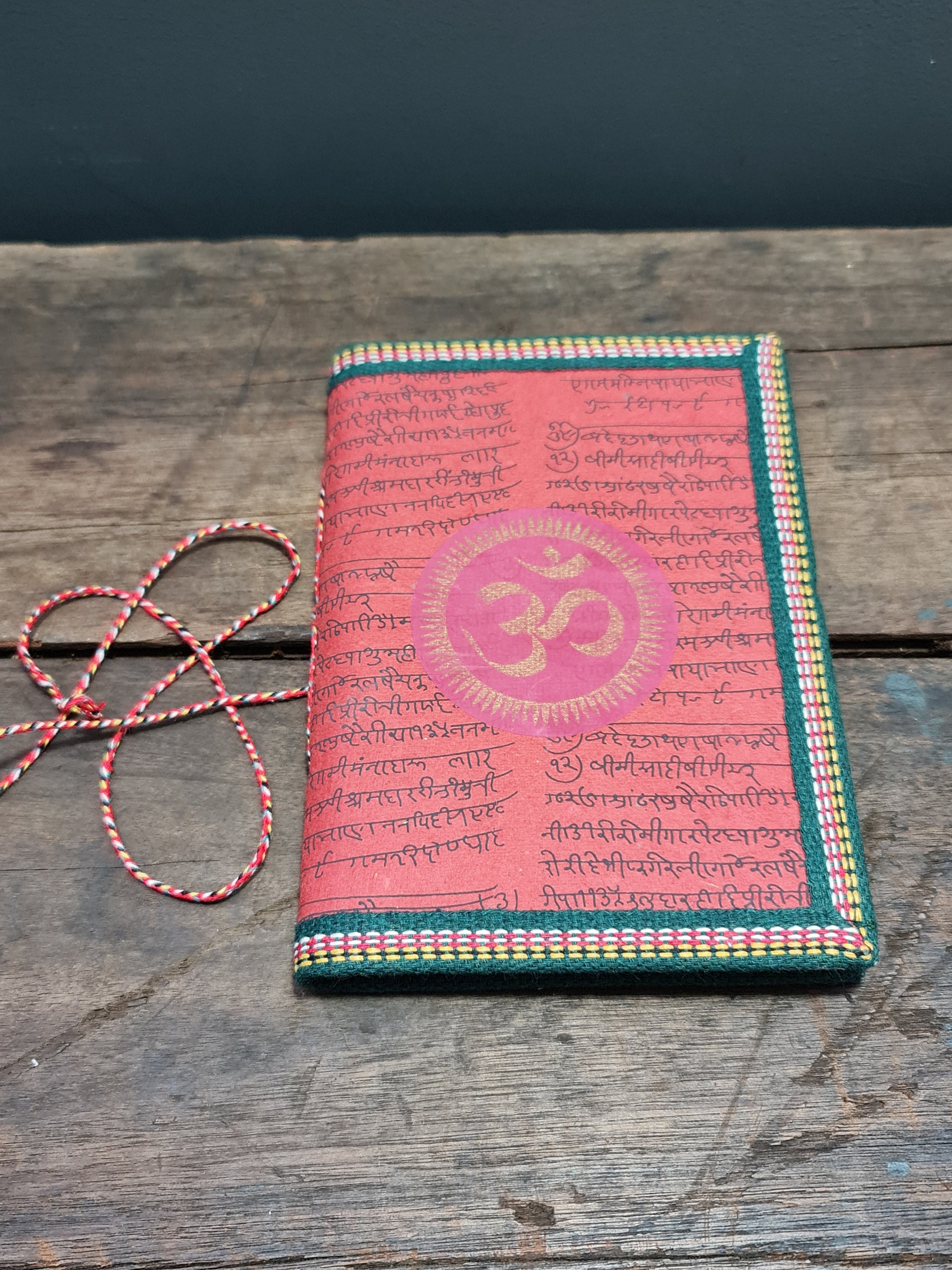 Recycled Cotton / Khadda Paper Notebook With Om Symbol Dark - Etsy UK