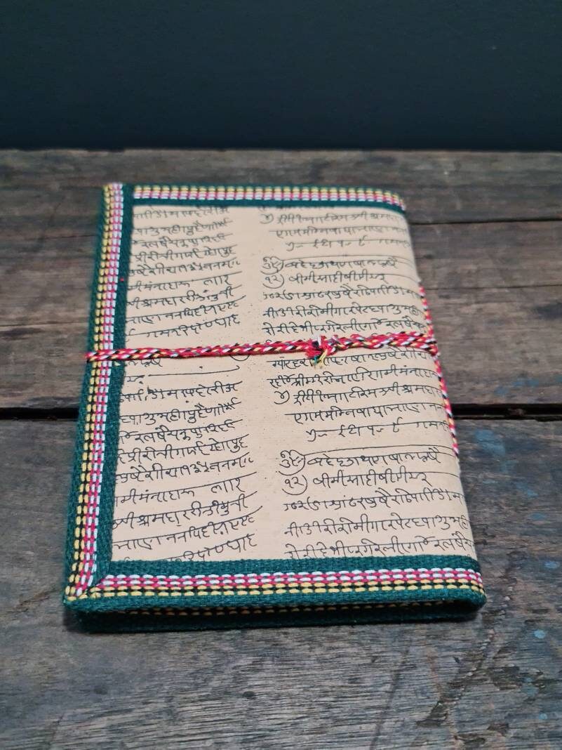 Recycled Cotton / Khadda Paper Notebook With Lady Wearing a Ghoonghat ...