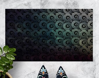 Turquoise Door Mat | Etsy