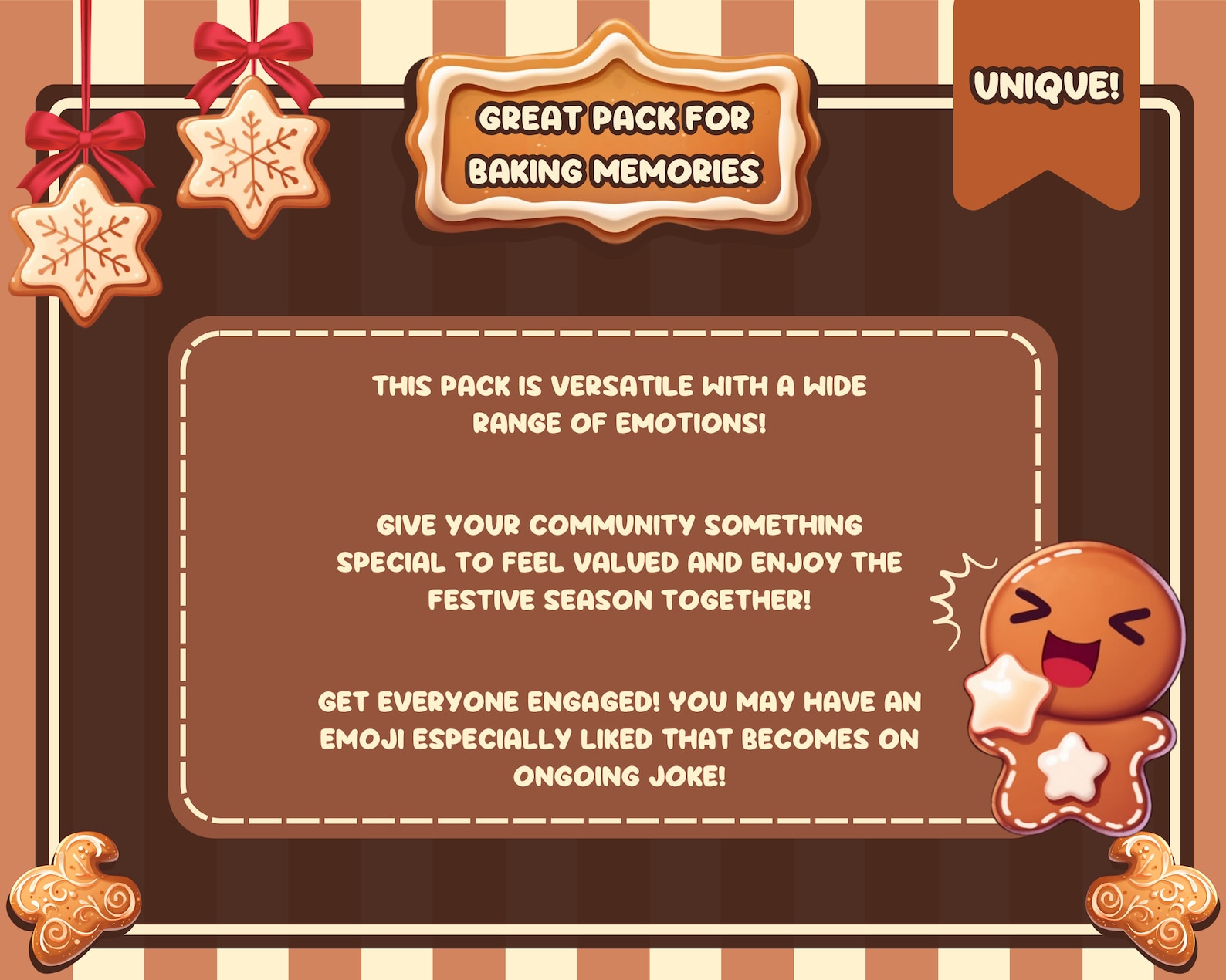 Gingerbread Cookie Emotes / Great Emojis for Discord, Twitch and ...