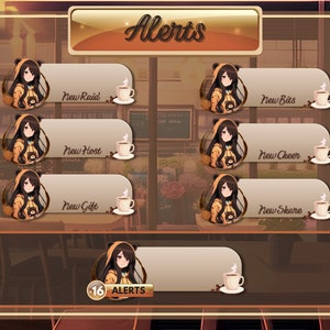 ULTIMATE amber Cozy Streaming Overlay Bundle / Twitch Streamer Overlays ...