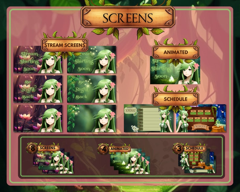 ULTIMATE ~ivy~ Streaming Bundle / Twitch Streamer Overlays, Alerts ...