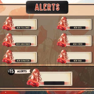 ULTIMATE ~poppy~ Streaming Bundle / Twitch Streamer Overlays, Frames ...
