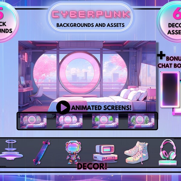 Vtuber Streamer Room Background - Etsy Ireland