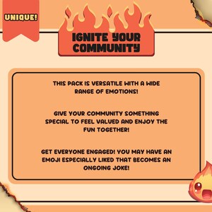Cute Flame Emotes: Fire Emoji Set for Twitch, Discord, Youtube - Etsy