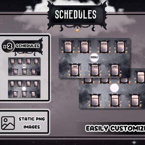 Lunar Gothic Stream Screens for Twitch / Enchanting Gothic Moonlit Sky ...