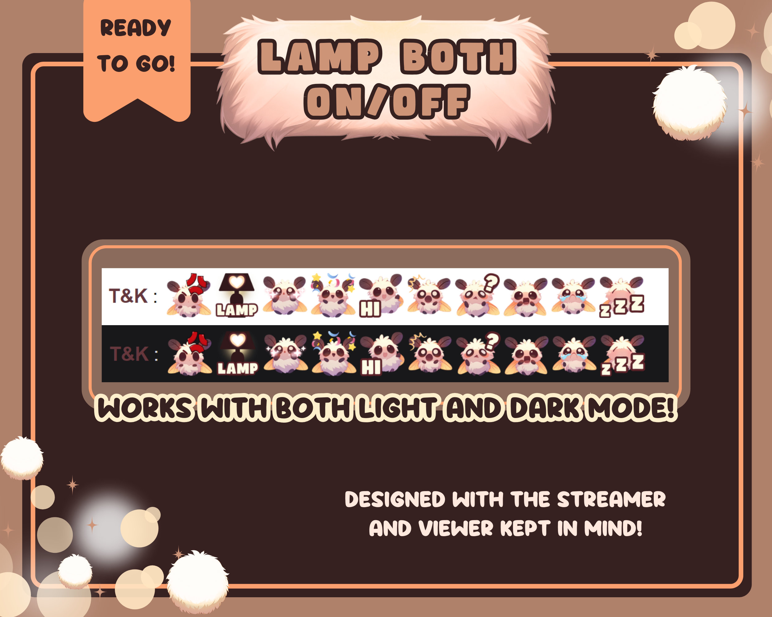 Fuzzy Moth Emotes / Fun Set of Twitch & Discord Moth Character Emojis ...