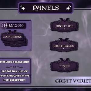 Dark Enchanting Channel Set up / Twitch & Youtube Stream / Panels ...