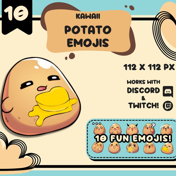 Potato Emotes - Etsy